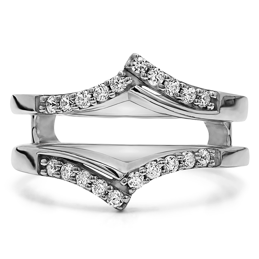 0.3 Ct. Bypass Prong Set Wedding Ring Guard