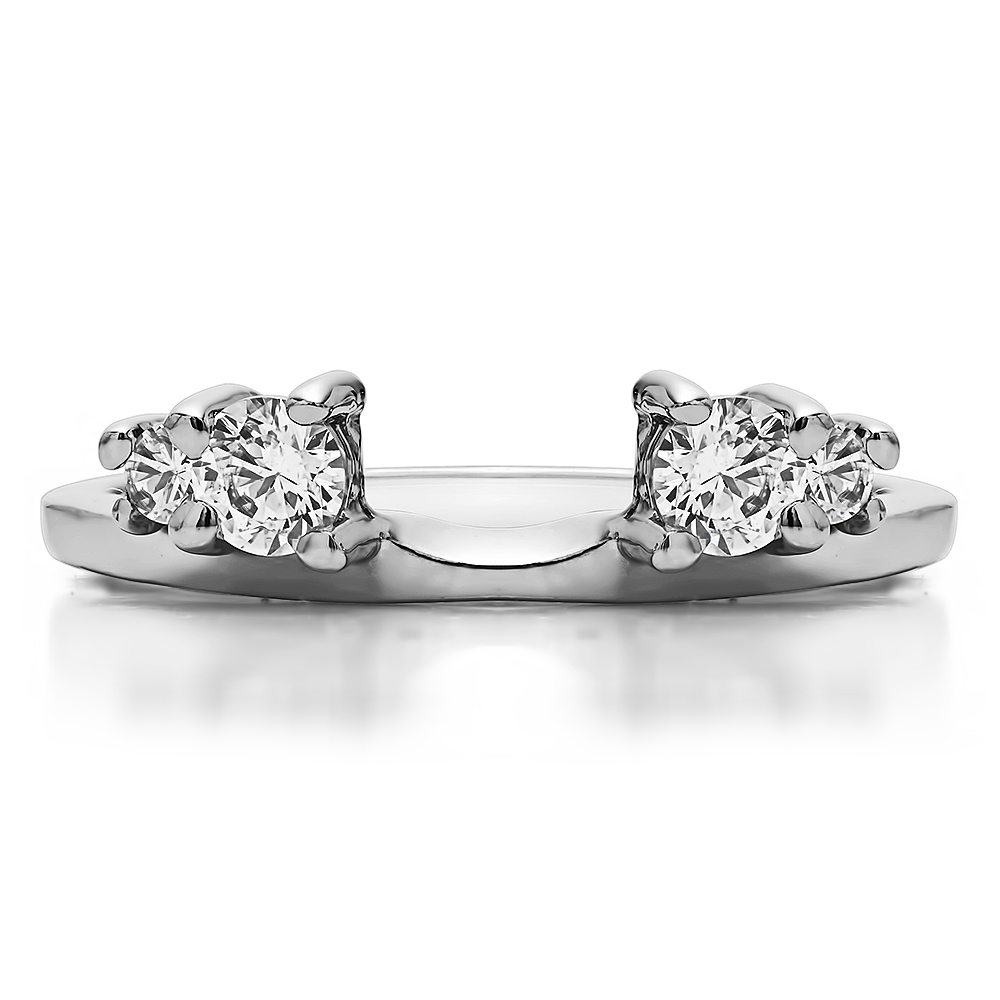 0.4 Ct. Graduated Four Stone Ring Wrap