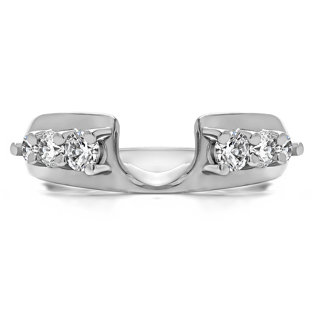0.25 Ct. Six Stone Shared Prong Graduated Ring Enhancer