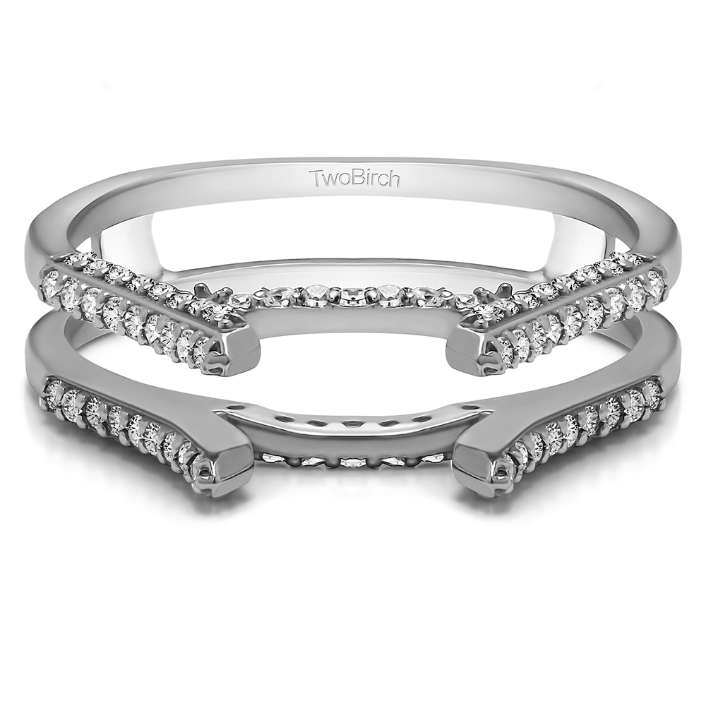 Cathedral Ring Guards, Diamond ring Enhancers- TwoBirch Fine Jewelry