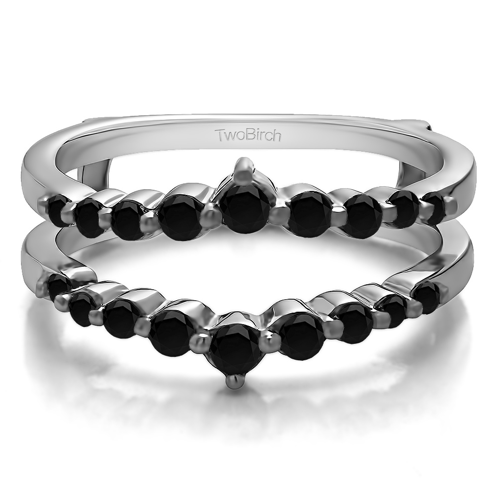 Black Diamond Ring Guards, White Stone Enhancers at TwoBirch