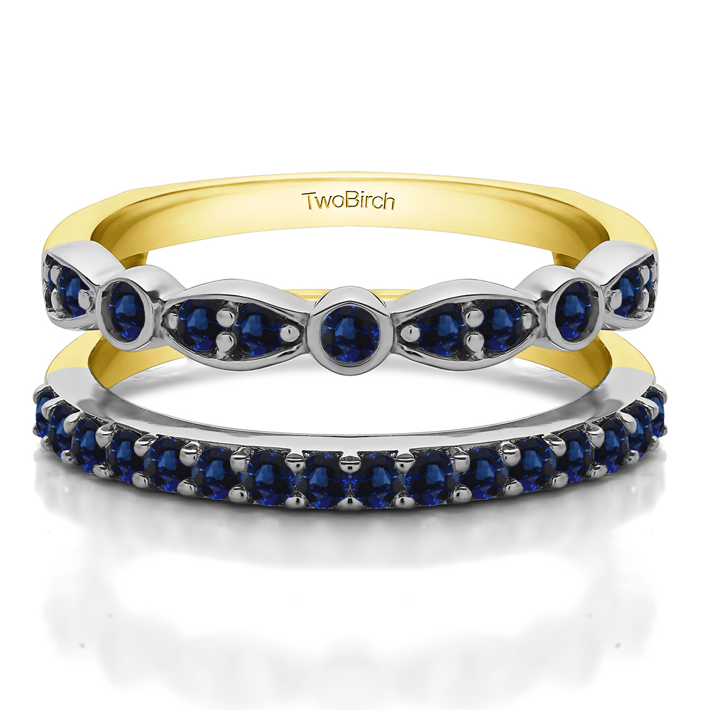 TwoBirch Ring Guards - 0.7 Ct. Mixed Classic and Contemporary Ring ...