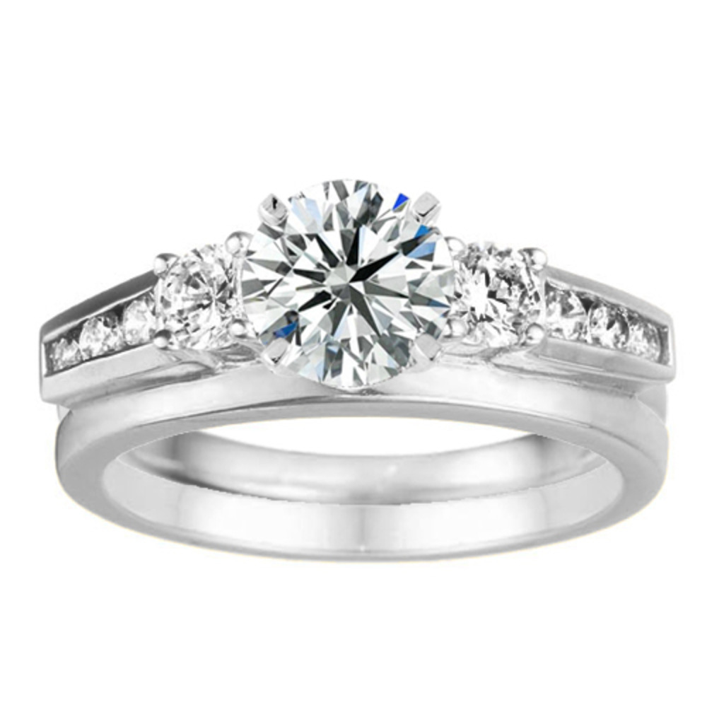 0.5 Ct. Round Channel and Prong Set Solitaire Ring Wrap