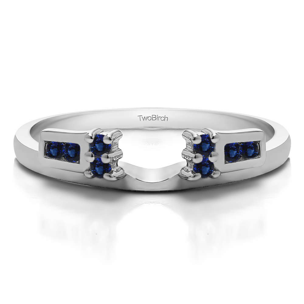 0.12 Ct. Sapphire Prong and Channel Ring Wrap Enhancer